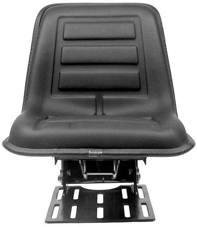 COMPACT TRACTOR SEAT WITH SUSPENSION - FOR NARROW APPLICATIONS - BLACK